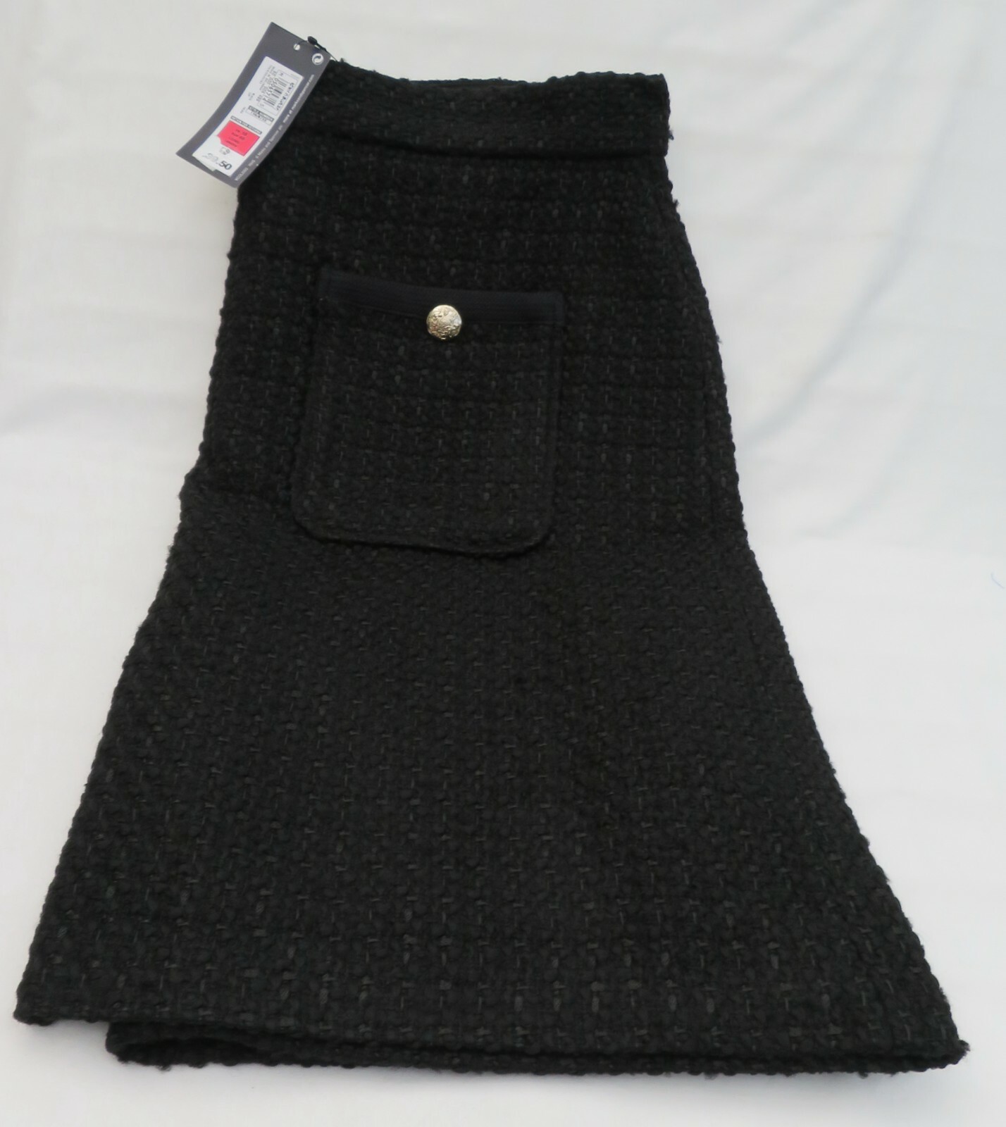 LADIES MARKS AND SPENCER BLACK LINED SKIRT WITH WOOL SIZE 18 | eBay UK