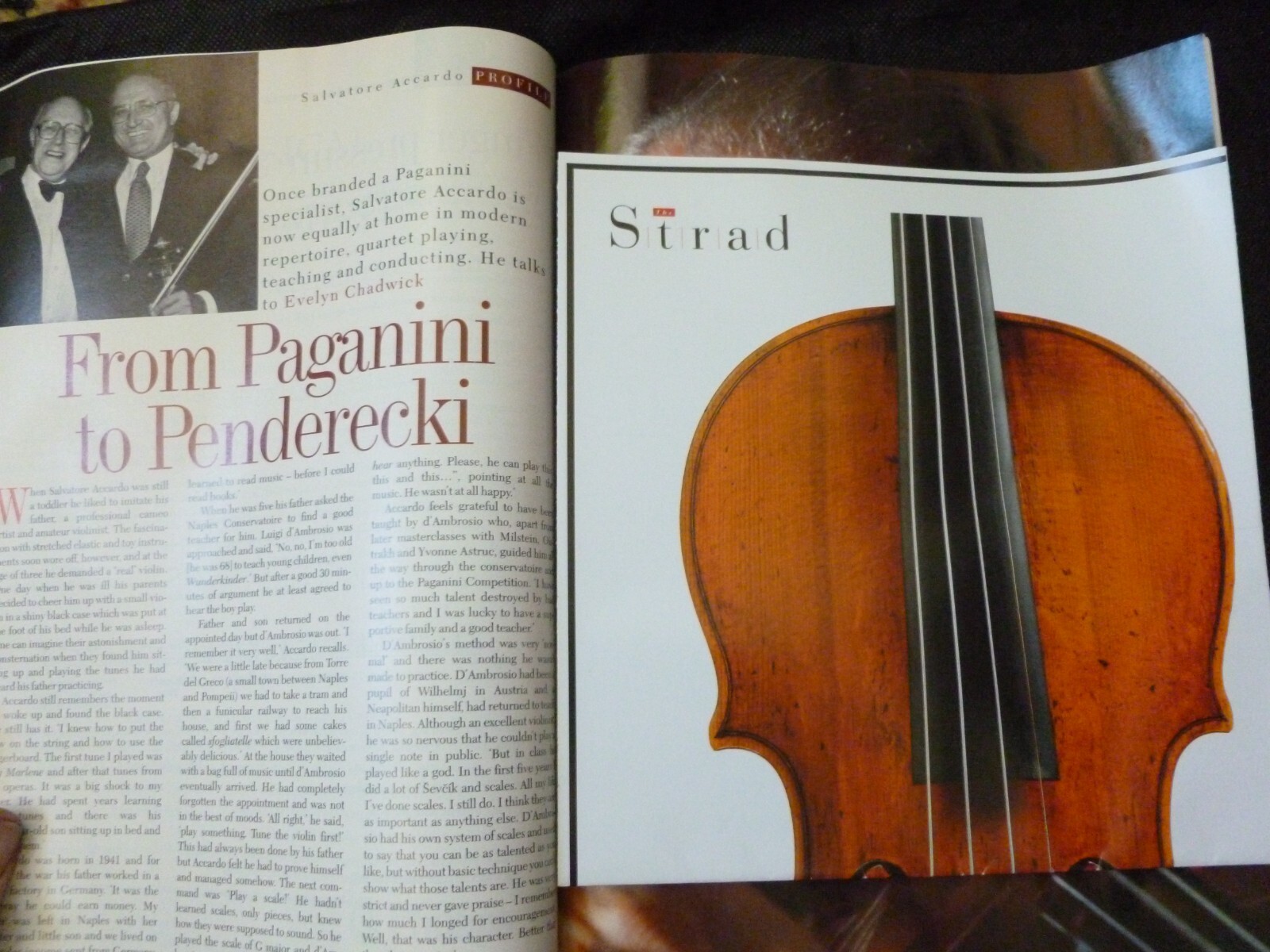 The Strad Magazine Dec 1995 Peter GUARNERI +POSTER inside-Peter of ...