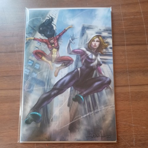 Spider-Woman #5 * NM+ * Marvel 2020 Lucio Parrillo Spider-Gwen Virgin ...