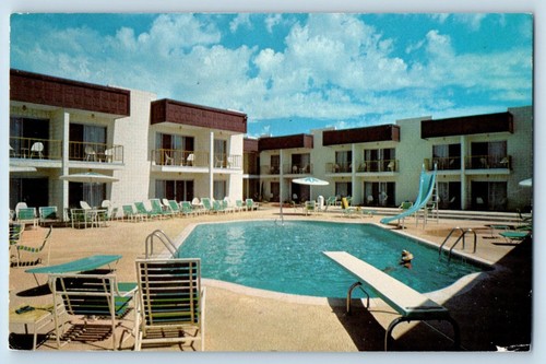 Gallup New Mexico NM Postcard Royal Inn Motel Swimming Pool Route 66 ...