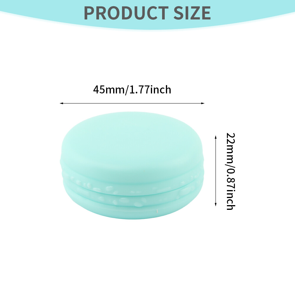 Mini Portable Travel Pot Camping Macaron Shape Cosmetic Container With ...
