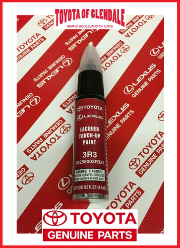 GENUINE TOYOTA BARCELONA RED META TOUCH-UP PAINT PEN CODE 3R3 OEM 00258 ...