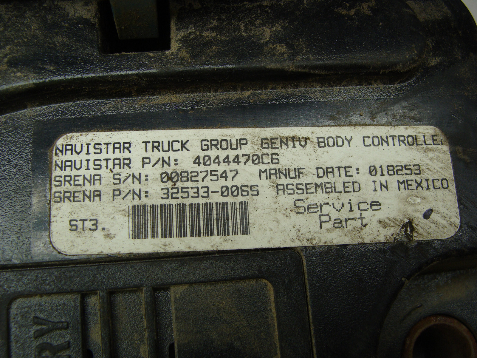 2011 INTERNATIONAL 4400 NAVISTAR BODY CONTROL MODULE 4044470C6 32533 ...