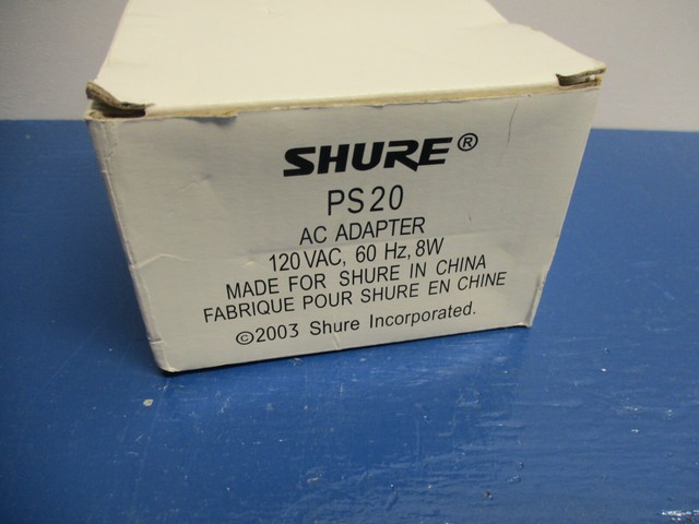 Shure Original Genuine PS20 AC Adapter Power Supply B1 for sale online ...