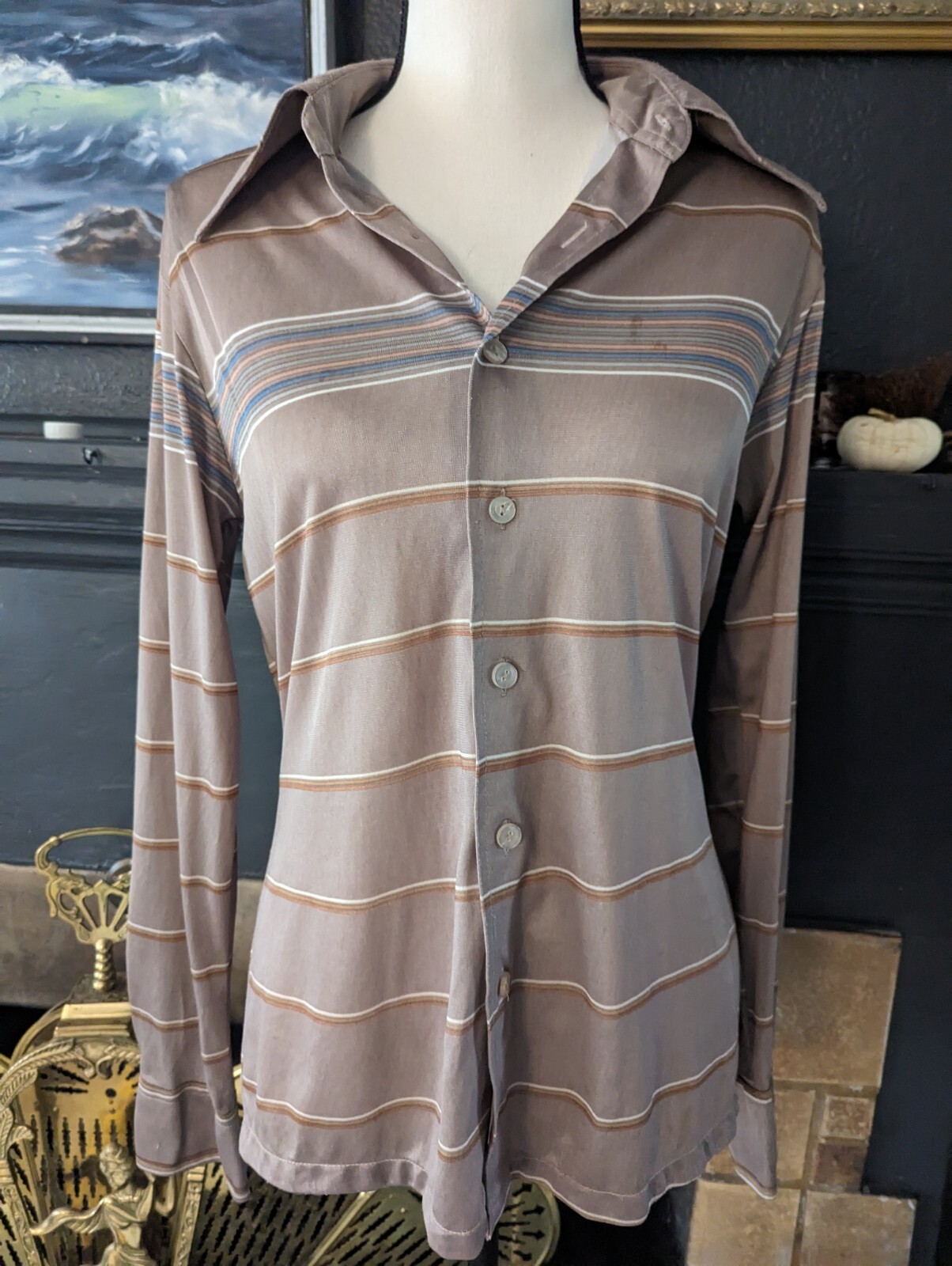 Vintage 70s Kennington California Dagger Collar Shiny… - Gem