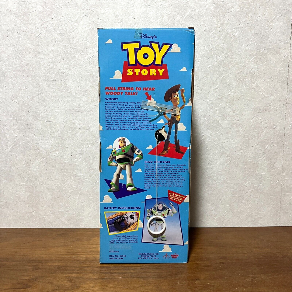 Disney Toy Story PULL-STRING TALKING WOODY Official Figure PIXAR ...