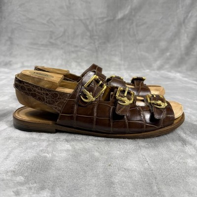 Vintage Mauri Shoes Mens Size 11.5 Genuine Alligator Buckle Dress ...