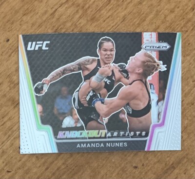 AMANDA NUNES 2021 Panini UFC Prizm #11 MMA Knockout Artists Holly ...