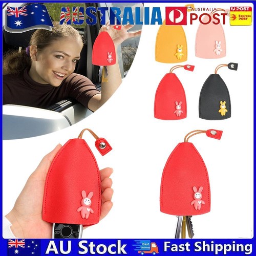 4pcs PU Car Key Bag Pull Type Cartoon Key Wallet Keys Protective Case ...