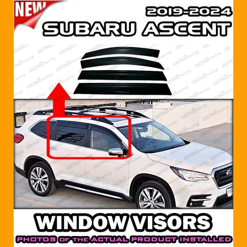 WINDOW VISORS for 2019 → 2024 Subaru Ascent / DEFLECTOR RAIN GUARD VENT ...