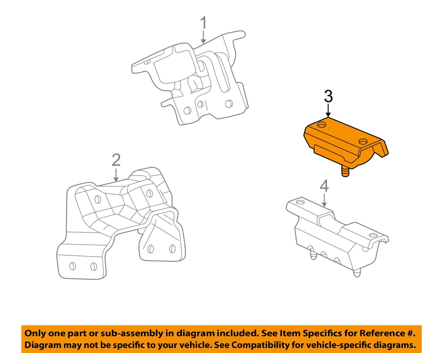 GM OEM 84-13 Avalanche 1500 Engine Engine Trans Mounting-Trans Mount ...