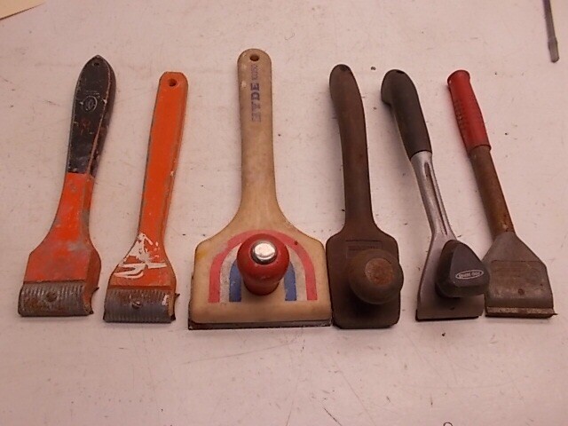 Paint Scrapers & Various Brands, Sizes, Ages, Conditions. Quantity Of 6 ...