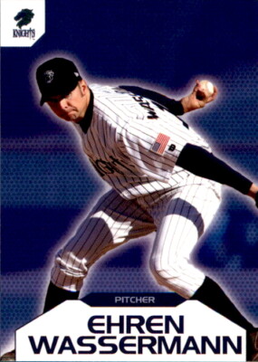 2007 Charlotte Knights Team Issue #27 Ehren Wassermann Sylacauga ...