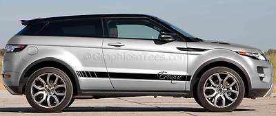 Range Rover Evoque Custom Side Stripe Stickers Graphic Decals - Various ...