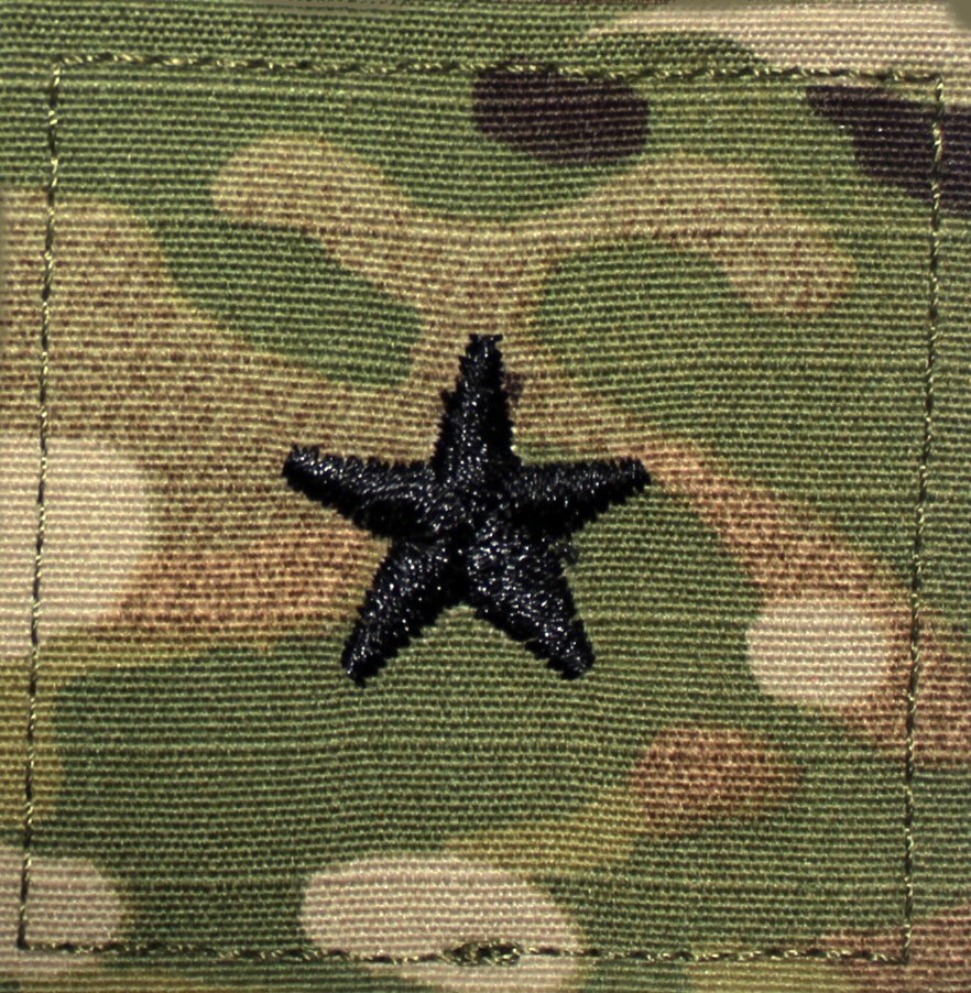 Army General MultiCam OCP Rank TABs 2" x 2" Hook Back - Pair | eBay