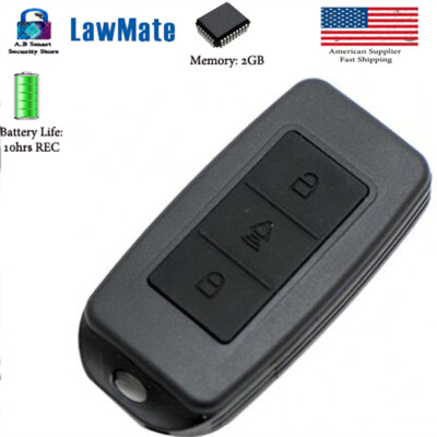 LawMate Key Chain Fob Mini Audio Voice Hidden Portable Recorder Player ...