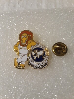 Vintage 1990 Goodwill Games Unitus Mascot Enamel Pin | eBay