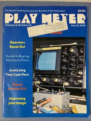 Play Meter Magazine Jul 15, 1978 Vol 4 No.13 Arcade Video Games ...