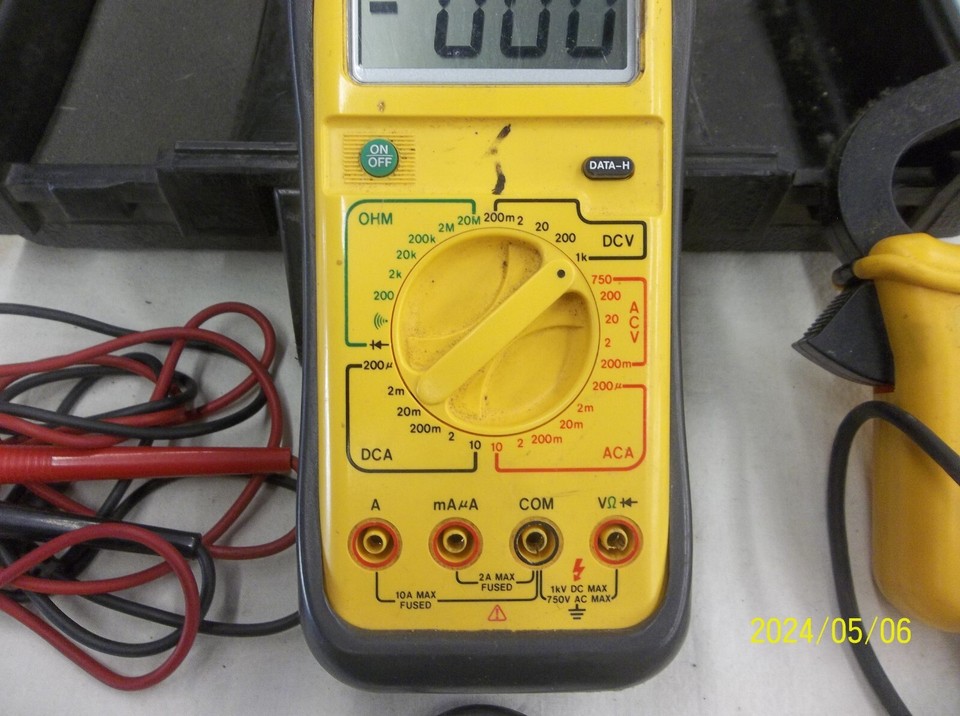 UEI DM 383 Digital Multimeter W/LEADS, TA1 TEMP ADAPTER AND CA 383 ...