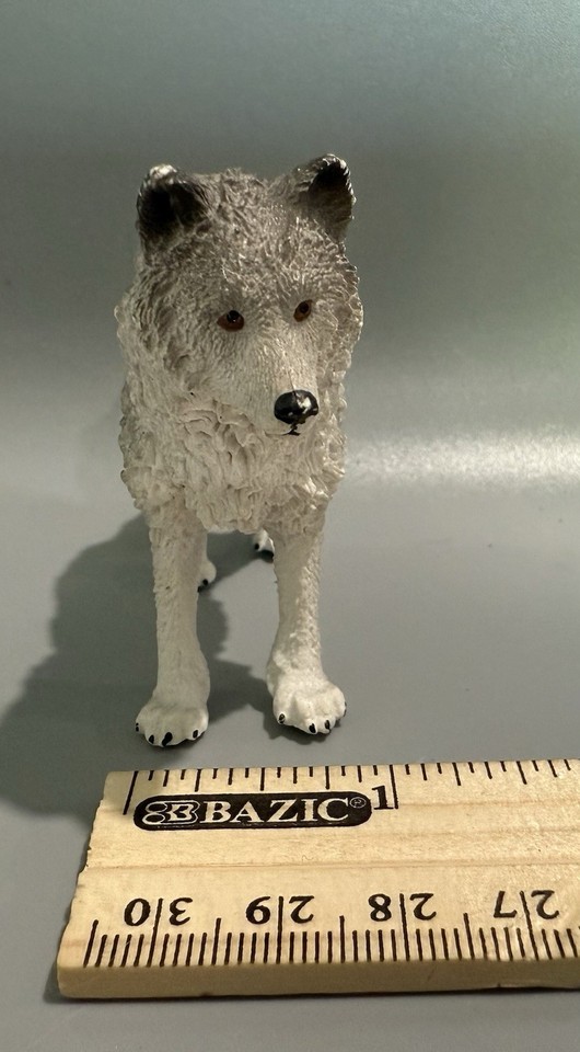 Schleich 14277 Wolf Figure 2004 Gray Timber Wolf Animal Toy Germany ...