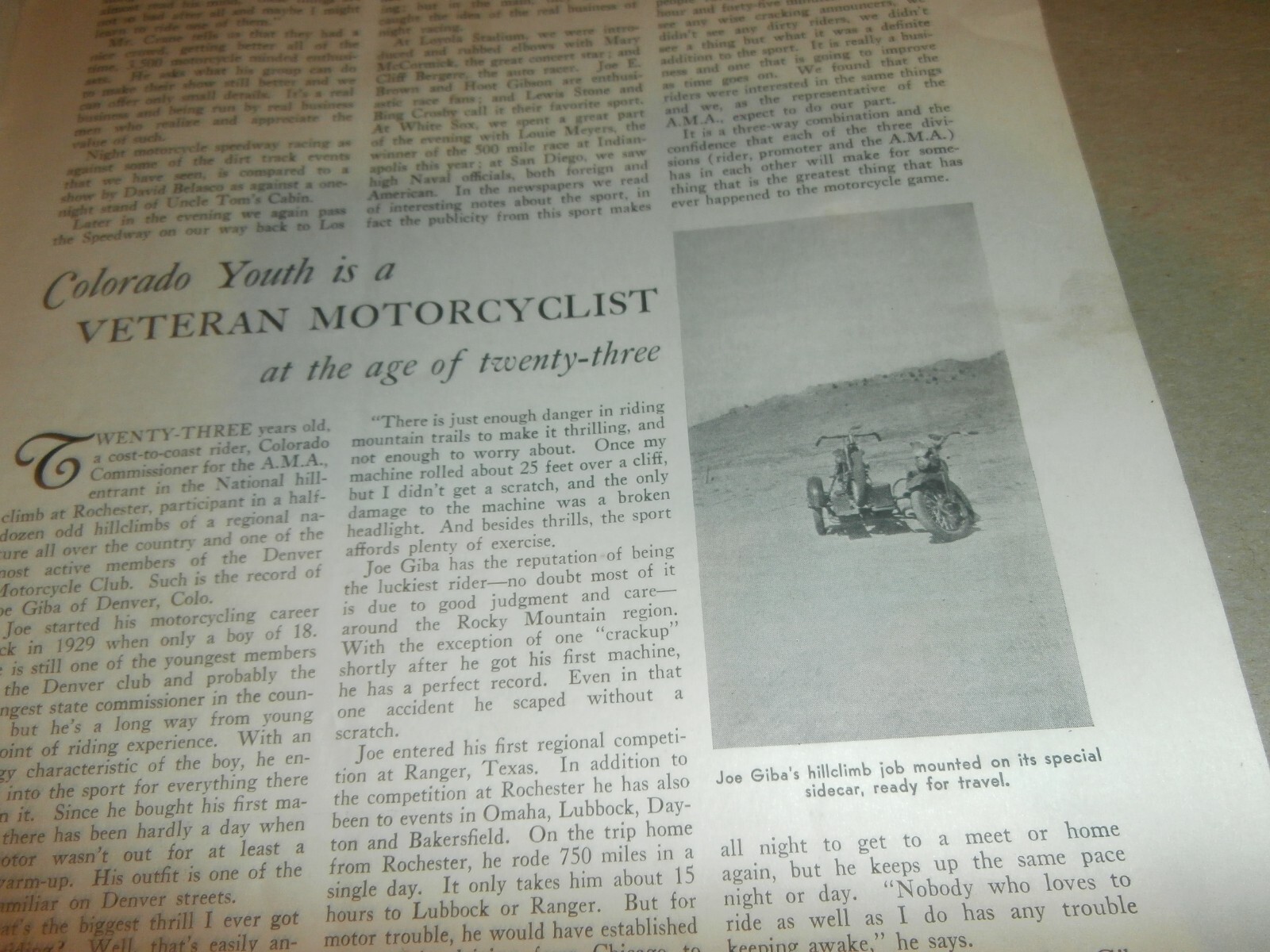 Vintage Sept 1933 The Motorcyclist Magazine AMA Motorcycle Bethlehem ...