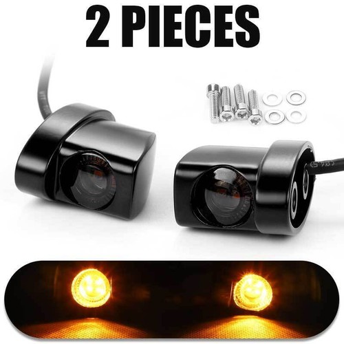 Motorcycle Fender Struts LED Turn Signal Light Mini Rear Indicator For ...