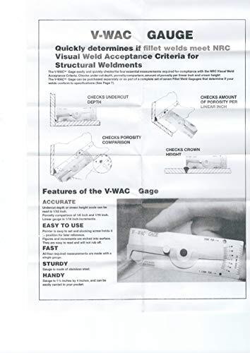 Vwac Gage Single Welding Gauge Inspection Metric | eBay