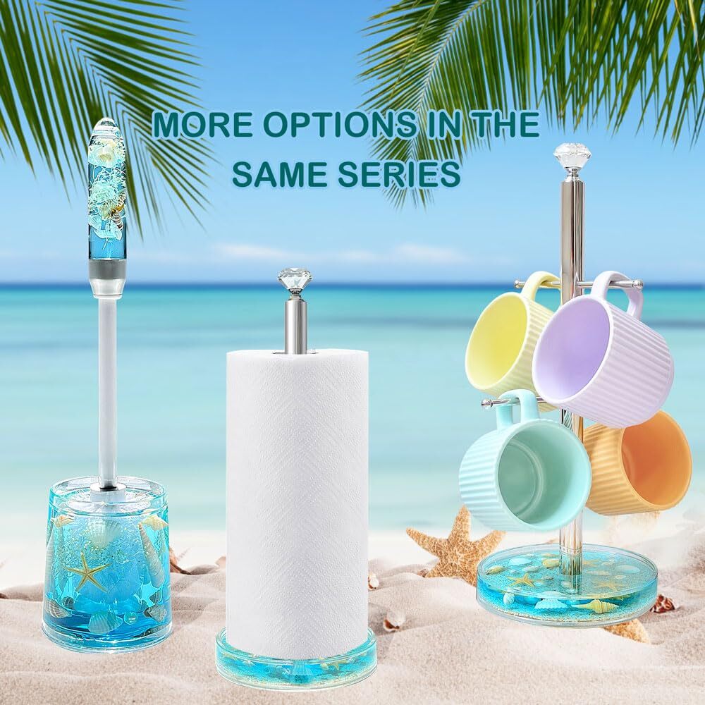 Yellow Wood Coffee Mug Tree 6-Hook Mug Holder for Coffee Bar ...