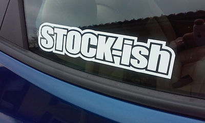 STOCKish 5hp Performance Sticker Window Bumper Decal JDM racing race ...