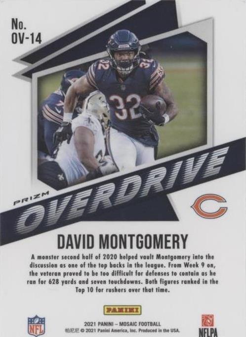 2021 Panini Mosaic David Montgomery #OV-14 for sale | eBay