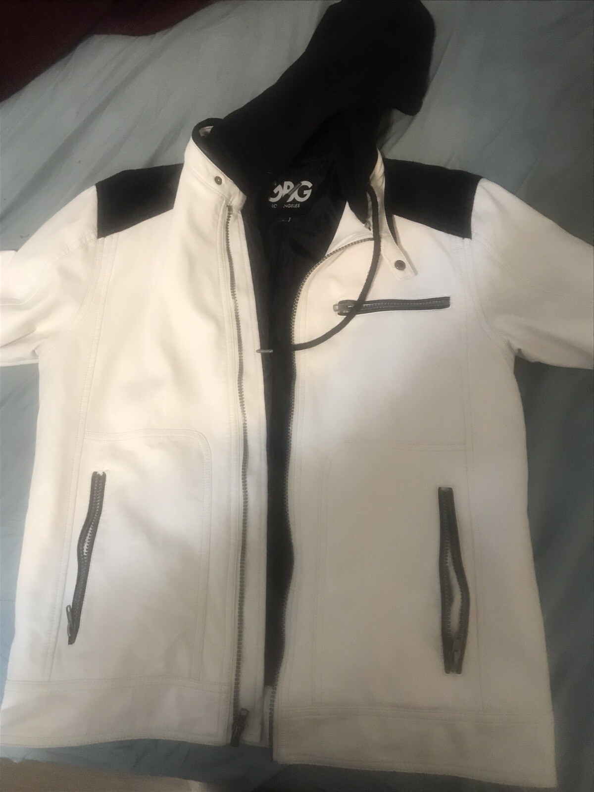 GBG By Guess Men’s White Leather Jacket | eBay