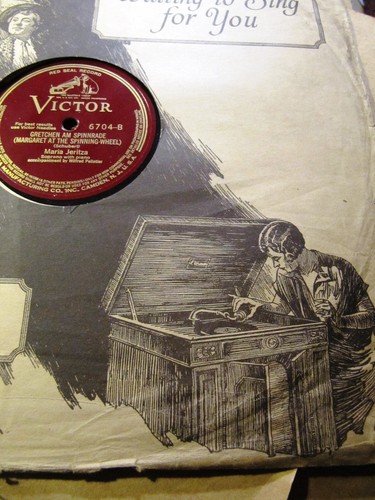 1927 MARIA JERITZA Dram Sop Schubert ERLKONIG Gretchen am Spinnrade ...