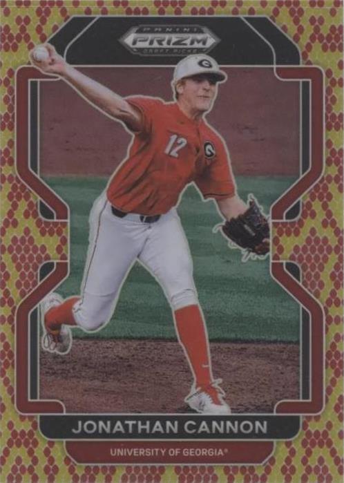 2022 Panini Prizm Draft Picks - Jonathan Cannon #PDP101 Snake Skin ...