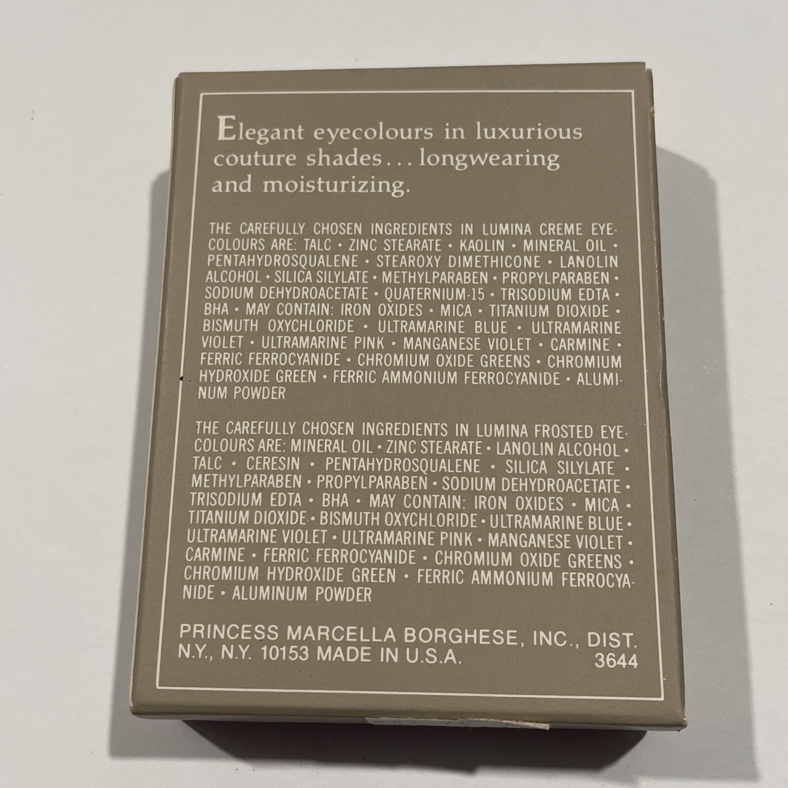 Vintage Princess Marcella Borghese Lumina Radiant Finish Triple Pan ...