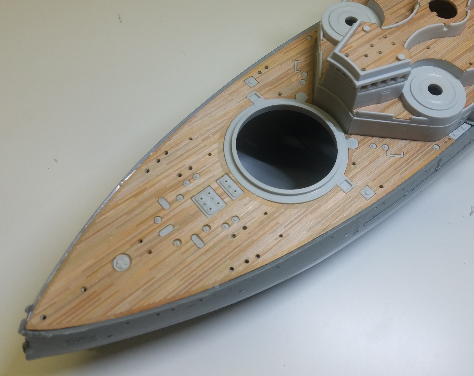 Wood Deck for 1/225 USS Oregon (fits Glencoe/ITC kits) by Scaledecks ...