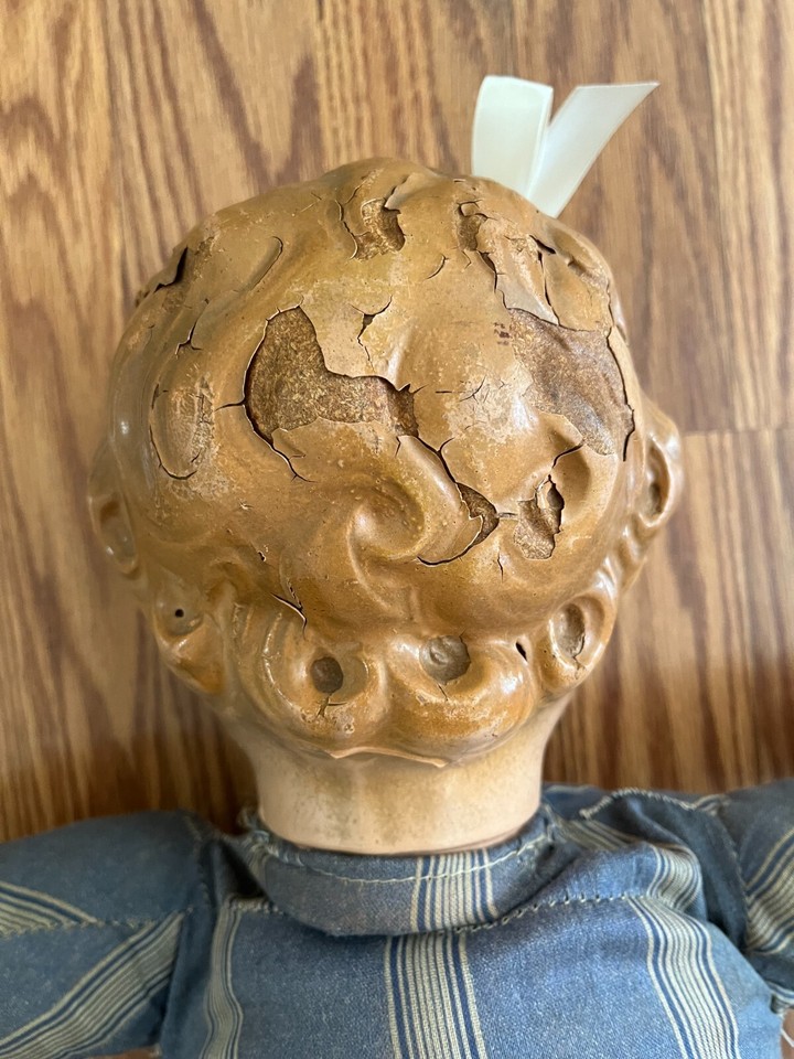 ADORABLE....Vintage Composition Doll Freundlich 1930s Goo Goo eyes Eva ...