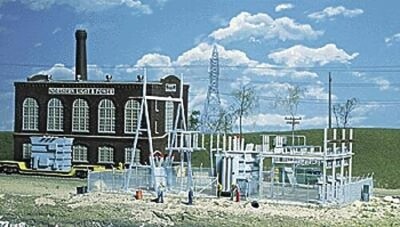 Walthers Northern Light & Power Substation Kit - HO Scale Model ...