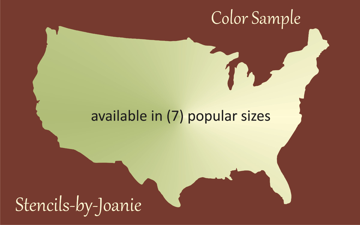 Us Map Outline Color
