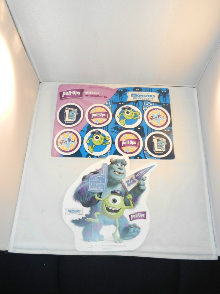 MONSTERS UNIVERSITY STICKERS "NEW" DISNEY PIXAR / PULL UPS | eBay