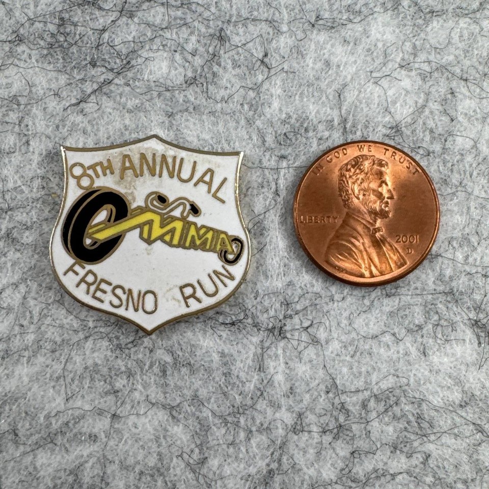 8th Annual MMA Fresno Run Gold Tone Pin Motorcycle Memorabilia ...