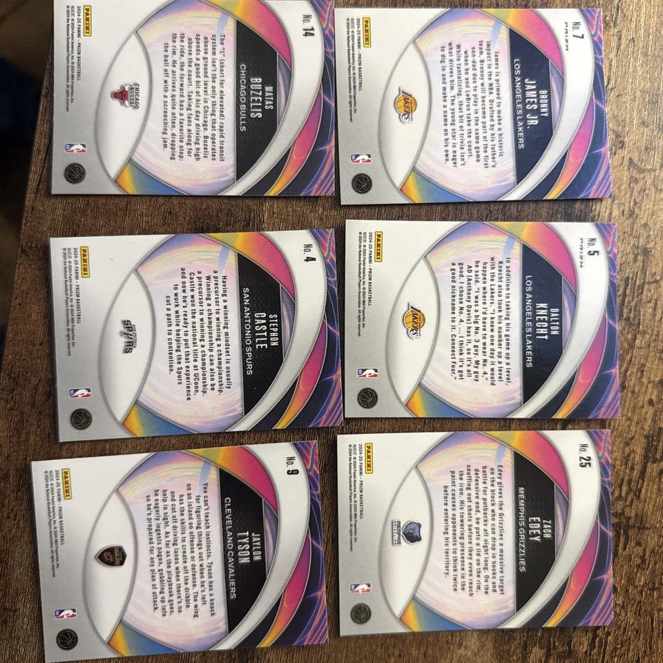 Bronny James Jr GREEN Instant Impact RC + Dalton Knecht Refractor 2024 ...