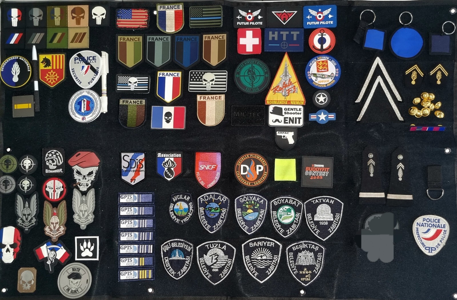 Grade PVC Major basse visi gendarmerie police douanes pénitentiaire crs ...