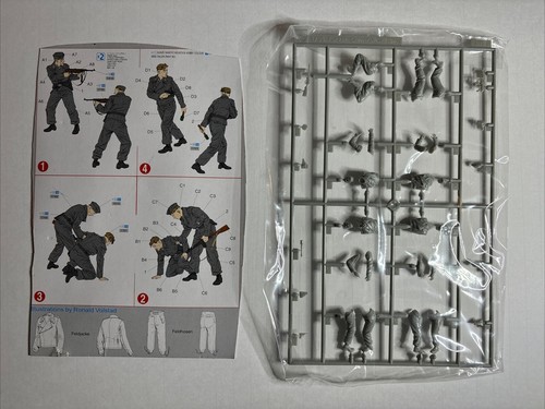 Dragon # 6129 German Survivors Panzer Crew 1/35 Scale model Figure kit ...