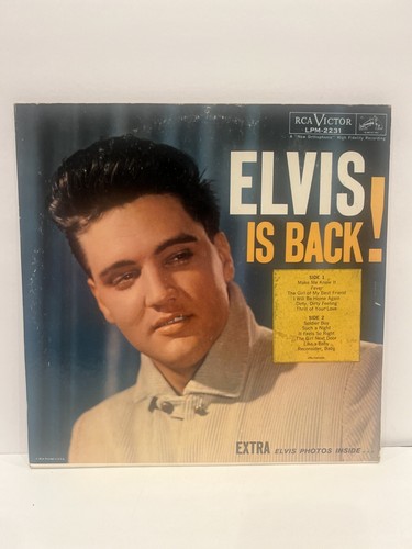ELVIS PRESLEY ELVIS IS BACK SILVER RCA VICTOR LPM 2231+ ORIGINAL INNER ...