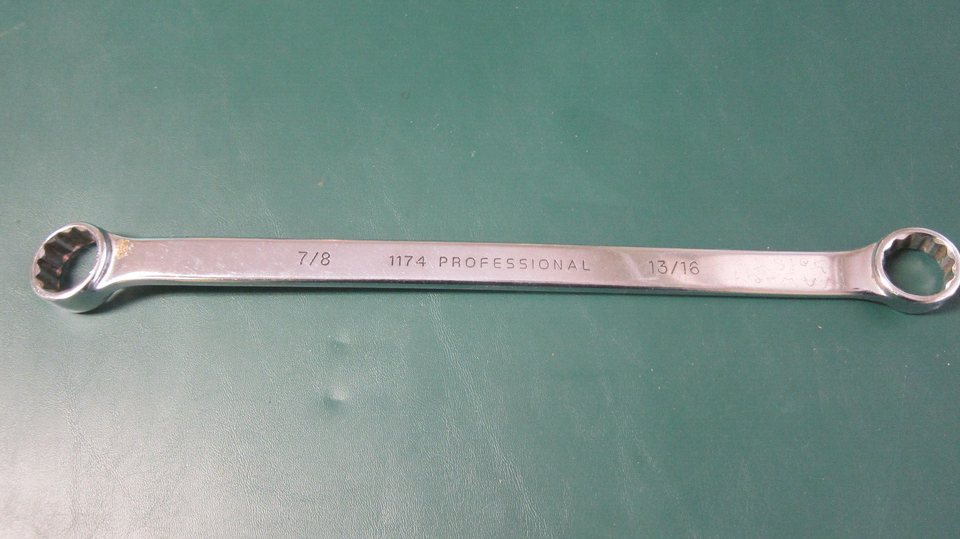 PROTO PROFESSIONAL 1174 - 13/16 X 7/8 - 12 PT. DOUBLE BOX WRENCH- SHIPS ...