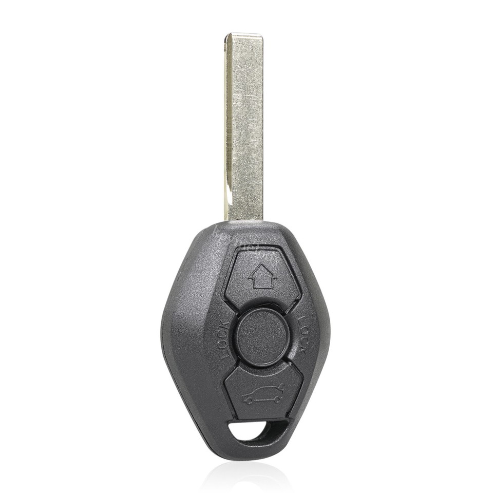 for BMW E81 E46 E39 E63 E38 E83 E53 E36 EWS Remote Key Fob 3 Button ...