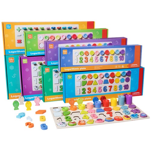 Color And Shape Board Shape Matching Blocks Game For Toddler Geometric ...