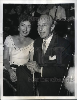 1955 Press Photo Actor Lloyd Nolan & Wife Mell at Hollywood Sports ...