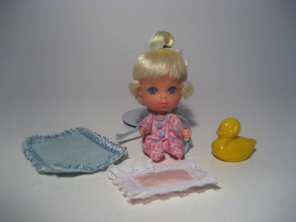 VTG 1966 LIDDLE KIDDLES LIDDLE DIDDLE BABY DOLL #3503 BLANKET PILLOW ...