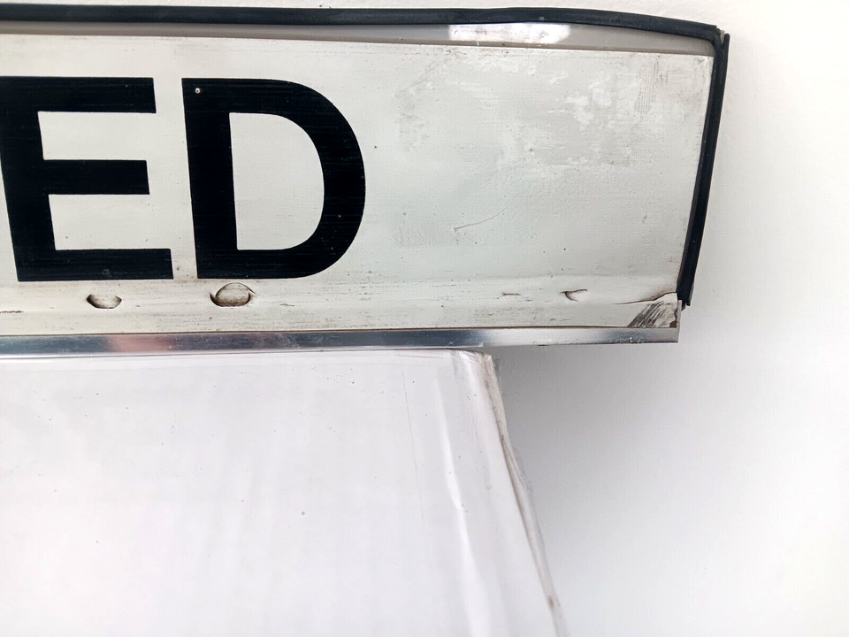 Vintage Unleaded / Premium Gas Pump Gasoline Topper Metal Plexiglass ...